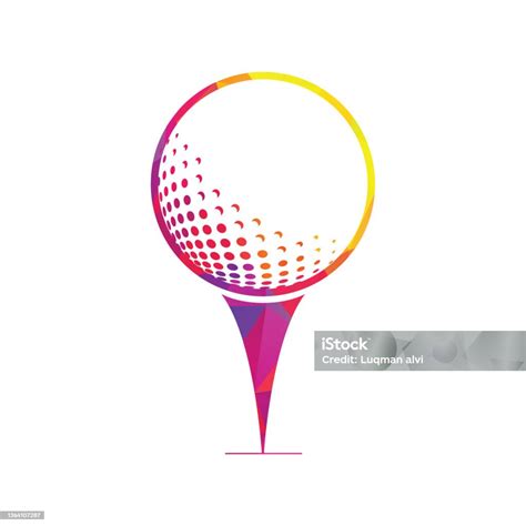 볼 디자인의 요소가 있는 골프 로고 골프공에 대한 스톡 벡터 아트 및 기타 이미지 골프공 티 골프 Istock
