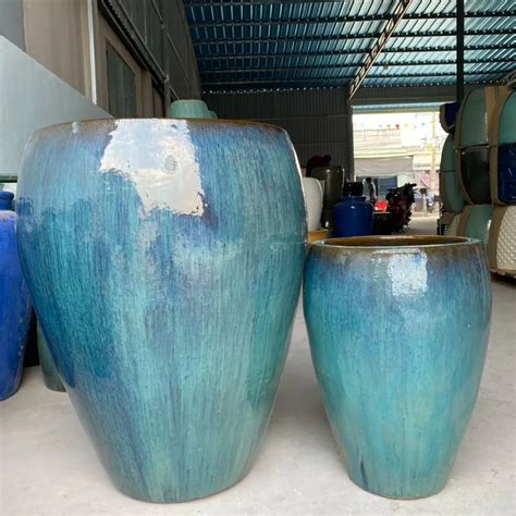 1 High Fired Large Glazed Ceramic Planters Vietnam Pottery Manufacturer With Reasonable Prices