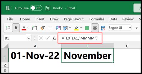 Extract Get Year Or Month From A Date In Excel Formula