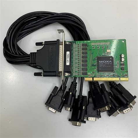 Card Moxa Cp 168u Pci 4x To 8 Port Rs232 Db9 Multiport Serial Adapter For Advantech Industrial