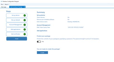 Bulk Enrollment Of Device Using Windows Configuration Designer