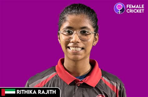 Who Is Rithika Rajith Bio Stats Uae Player Female Cricket