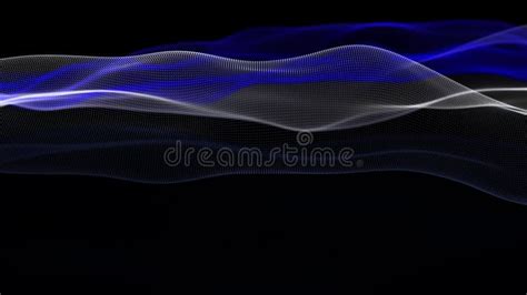 Futuristic Dot Wave Abstract Digital Particle Wave Technology Background Colored Musical Wave