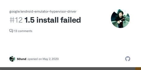 Install Failed Issue Google Android Emulator Hypervisor Driver GitHub