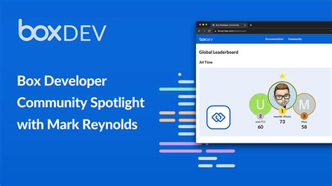 box developer community spotlight with mark reynolds by olga