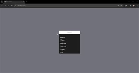 Working On A New Name Search Feature Using Vanilla Javascript Vishal