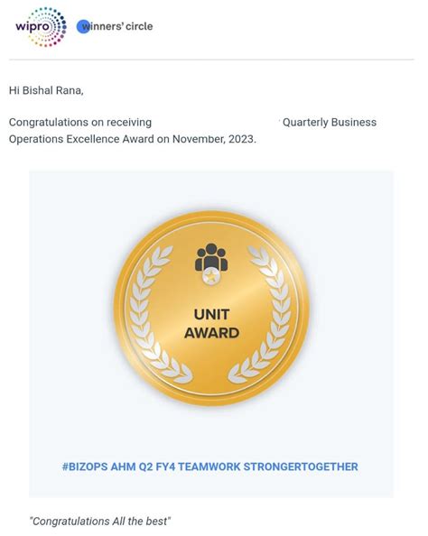 bishal rana 毕蓝天） on linkedin achievement proudmoment wipro