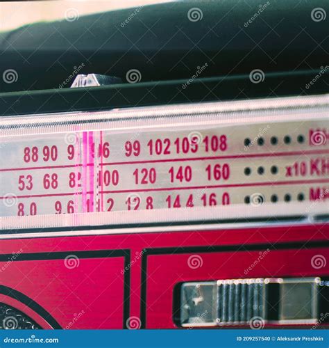 Analog Tuning Scale Of Radio Frequency Royalty Free Stock Image 103740640