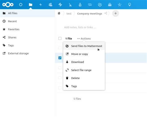 Introducing The Nextcloud And Mattermost Integration Nextcloud