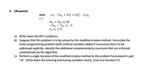 Solved 4 30 Points Min S T