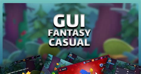 Gui Fantasy Casual 2d Gui Unity Asset Store