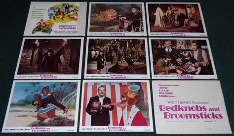 Walt Disney Bedknobs And Broomsticks R 1979 Original Movie Lobby Card Set Of 8 4645613130