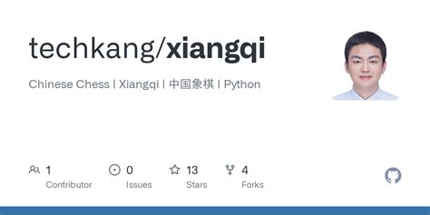 GitHub techkang xiangqi Chinese Chess Xiangqi 中国象棋 Python