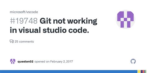 Git Not Working In Visual Studio Code Issue Microsoft Vscode GitHub