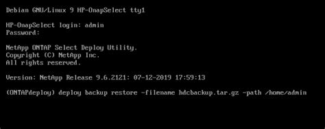 How To Change The IP Address Of Ontap Select Deploy Hybrid Data Center
