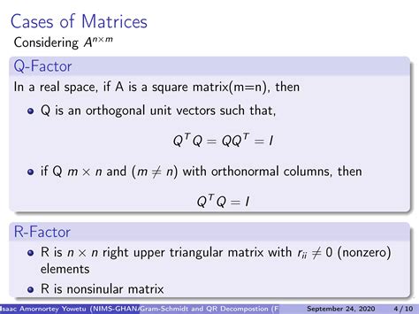 Gram Schmidt And Qr Decomposition Factorization Of Matrices Pdf Computing Technology