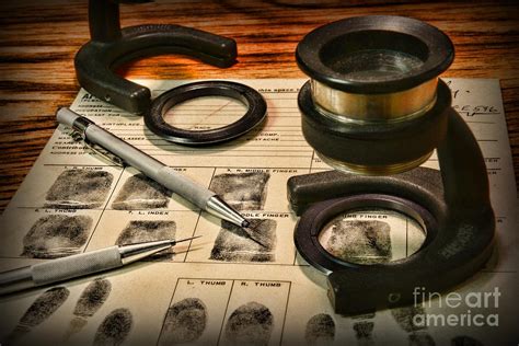 Law Enforcement Fingerprint Analysis Photograph By Paul Ward