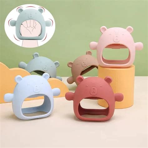 Badubg Бебешки силиконови гризалки за новородени никнещи зъбки