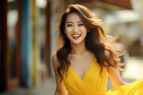 Hermosa Joven Modelo Asi Tica Foto Premium