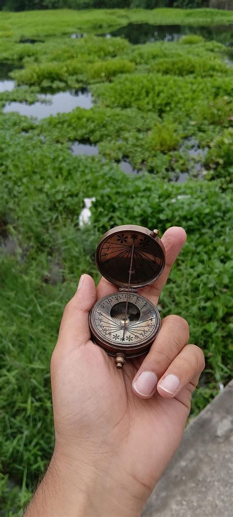 Antique Sundial Thread Compass Engraved Sir Lord Kelvin Made For