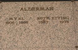 Harry Myrl Alderman 1908 1966 Find A Grave Memorial