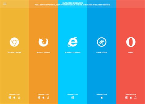 Detects Outdated Browsers And Advises Users To Upgrade Web Resources