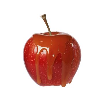 Red Apple In Caramel On Stick Apple Caramel Red Png Transparent Image And Clipart For Free
