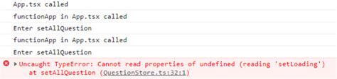 reactjs mobx unable to set an observable stack overflow
