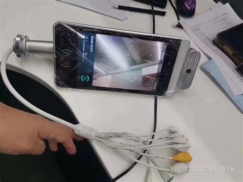 Table Stand Biometric Door Access Control Dynamic Face Recognition And Infrared Thermal Imaging