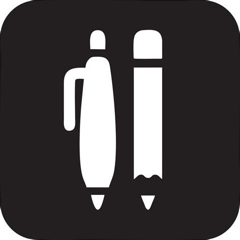 Writing Pen Icon Symbol In White Background Illustration Of The Sign Pencil Symbol Vector Image