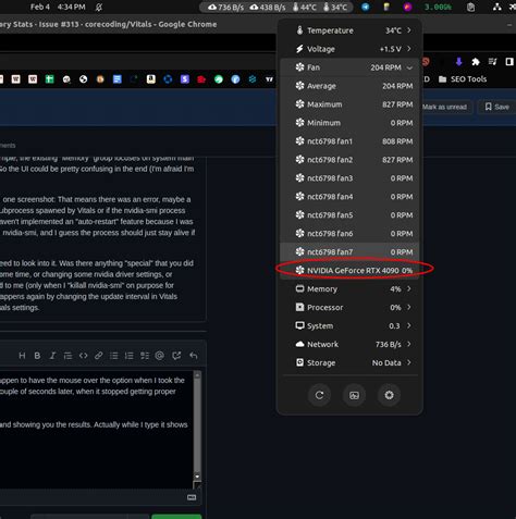 nvidia temp clock memory stats · issue 313 · corecoding vitals · github