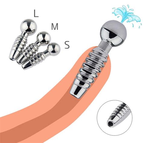 Sm Erotic Toy Chastity Belt For Men Male Penis Urethral Plug Urethra Catheter Toys Metal Delayed