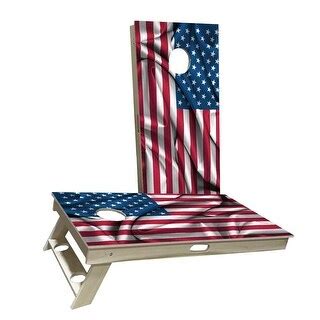 Wavy American Flag Cornhole Boards W Led Lights Bed Bath And Beyond