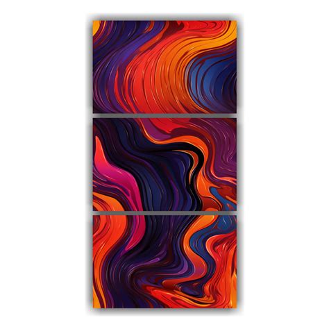 Cuadro Decorativo Vintage Ola De Mar En Arte Abstracto 4k Decocuadros