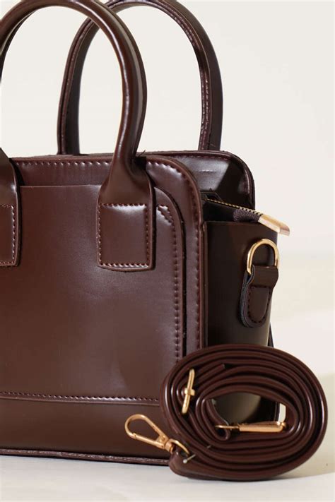 Kare Model Çanta Acı Kahve