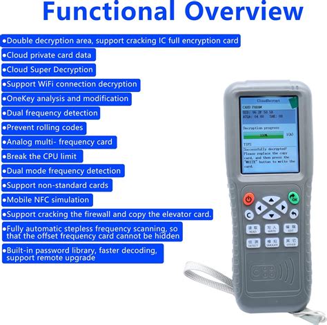 Buy NFC RFID Copier Reader Writer Duplicator WiFi Full Decode Function Smart Card Key RFID NFC