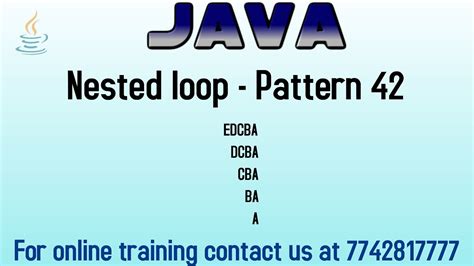 Pattern program in java using nested loop - YouTube