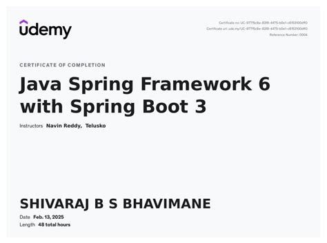 Springboot Springframework Java Backenddevelopment Learning Udemy