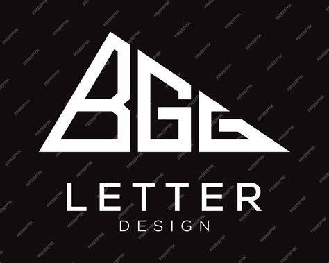 Premium Vector Triangle Shape Bgg Letter Logo Design