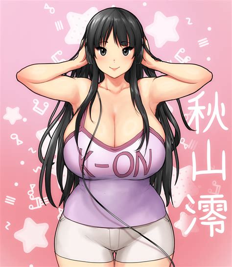 Erkaz Akiyama Mio K On Absurdres Derivative Work Highres 1girl Alternate Body Size
