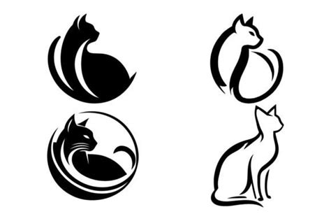 Black Cat Logo Graphic By Fabiharts Designs · Creative Fabrica