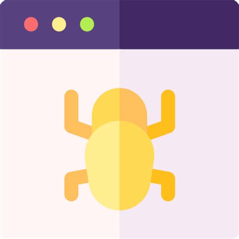 Bug Basic Rounded Flat Icon