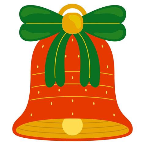 Christmas Bell In Vector Illustration 15376252 Vector Art At Vecteezy