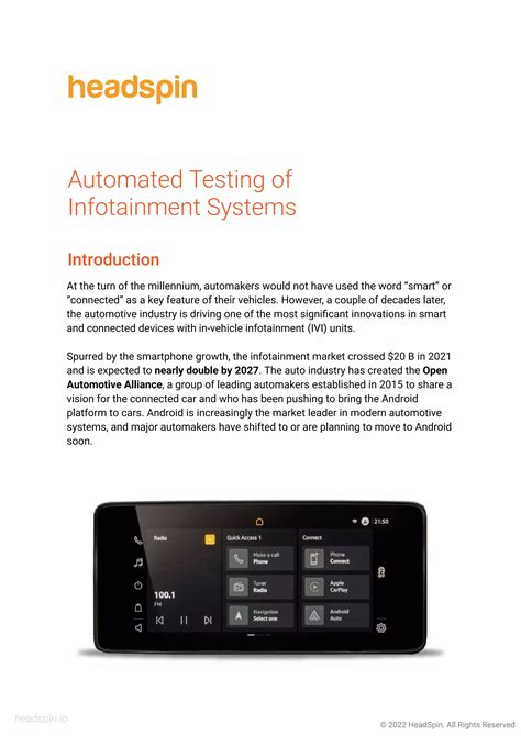 Automated Testing Of Infotainment Systemspdf