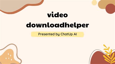 Video Downloadhelper Extension at Linda Fujiwara blog