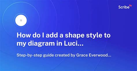 how do i add a shape style to my diagram in lucidchart scribe