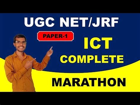 ICT Complete Marathon Class Paper UGC NET JRF YouTube