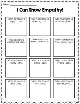 Empathy Activities For Social Skills Lessons Digital And Printable