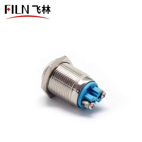 Mm Latching Non Illuminated Ip Metal Push Button Switch Indicatorlight