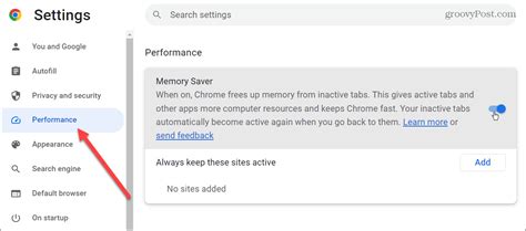 How to Enable Memory Saver Tabs in Google Chrome